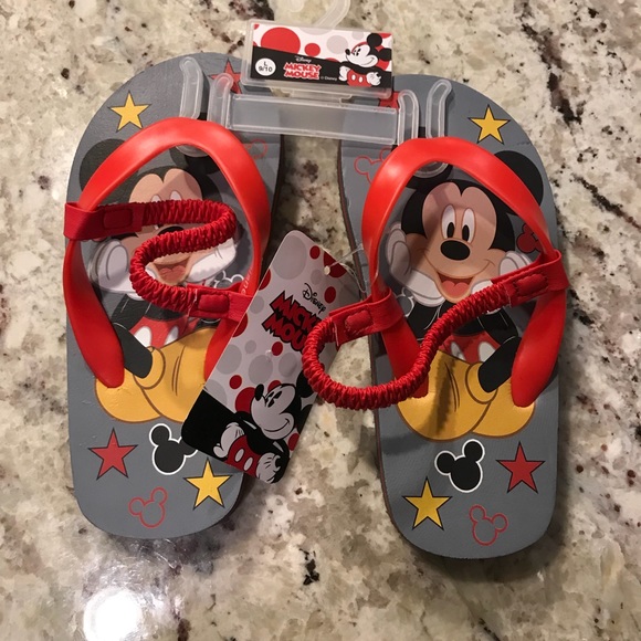Disney | Shoes | Nwt Sittingmickey Mouse Flip Flops | Poshmark